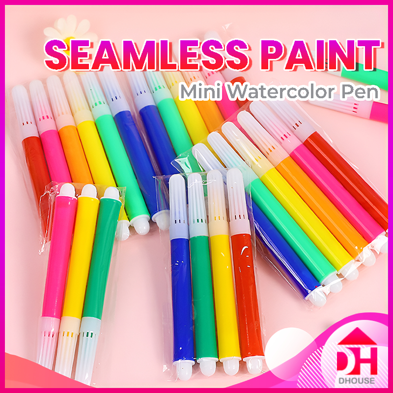 Mini Watercolor Pen 12 Color/Set Kids Waterpen Painting Drawing Art ...