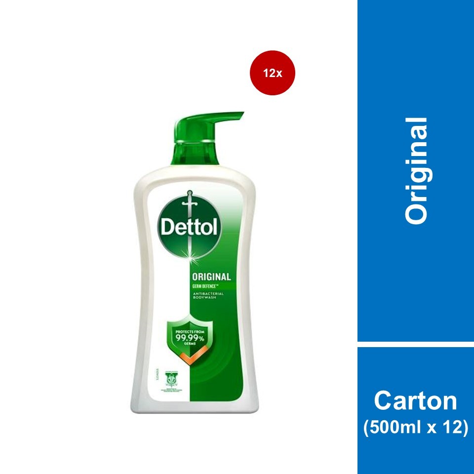 [Carton of 12] Dettol Shower Gel Original 500ml | Shopee Malaysia