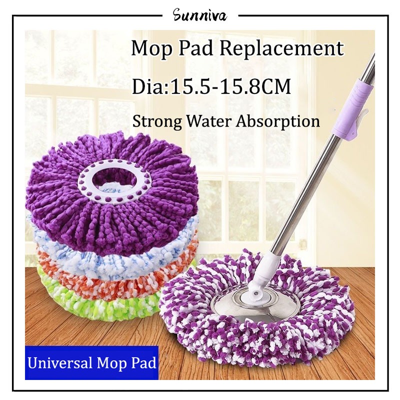 Universal Replacement Spin Mop Pad Replacement Fitting Spin Mop Cotton ...