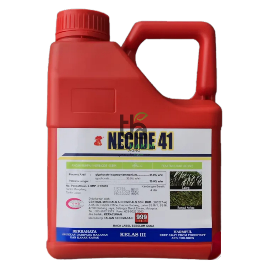 (1L/4L) NECIDE 41 CMC Glyphosate-Isopropylammonium 41% (Same As Ecomax ...