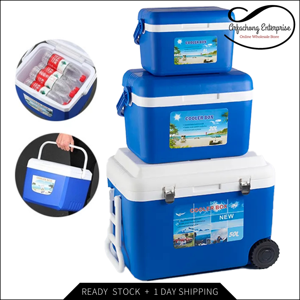 5L/13L/50L Outdoor Cooling Box Cooler Box Ice Cool Box Camping Storage ...