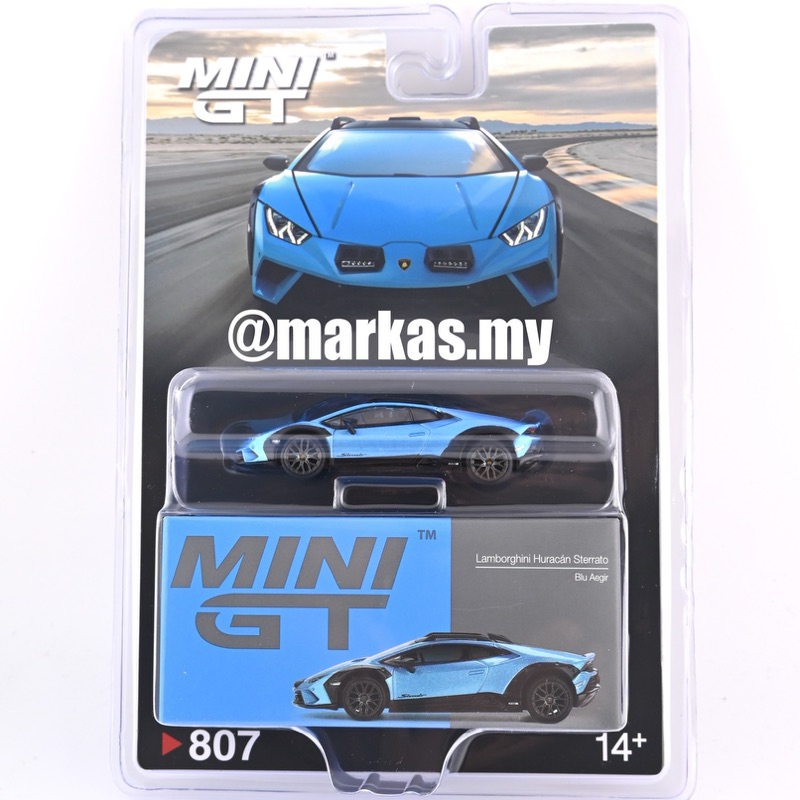 (STANDARD/BLISTER/CHASE) MINI GT 1/64 #807 LAMBORGHINI HURACAN STERRATO ...