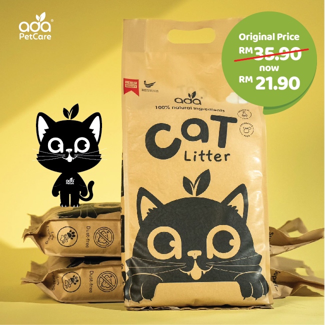 ADA Tofu Cat Litter 2.5KG (1st in Malaysia) – 100% Natural | 3X Odour ...