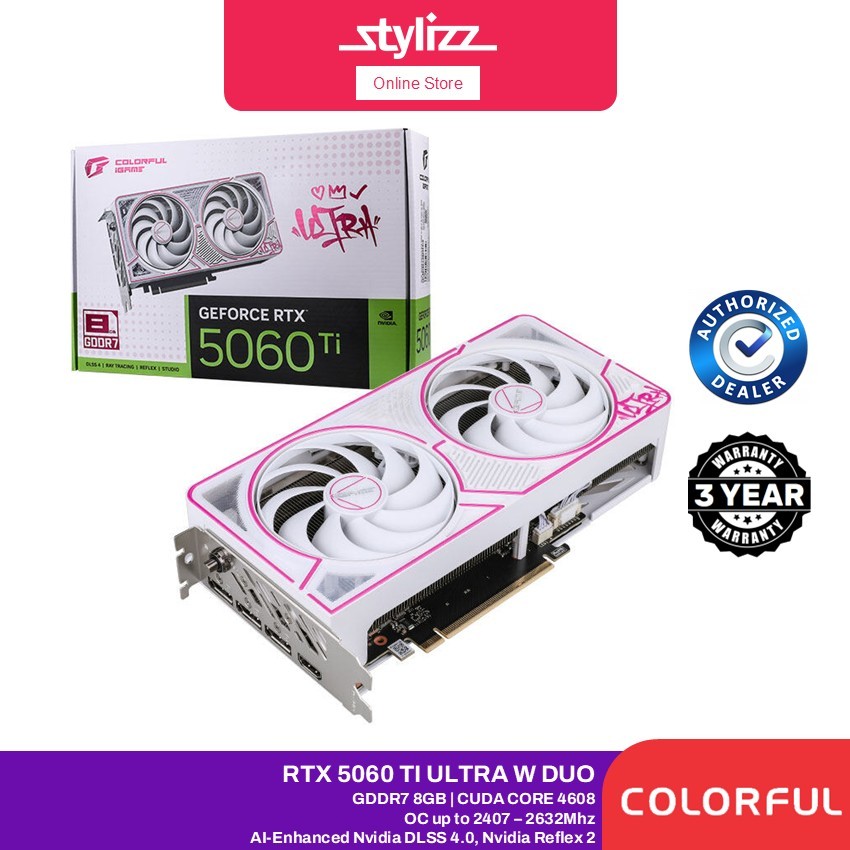 Colorful iGame GeForce RTX 5060 TI ULTRA W DUO OC 16GB DDR7 | RTX 5060 ...