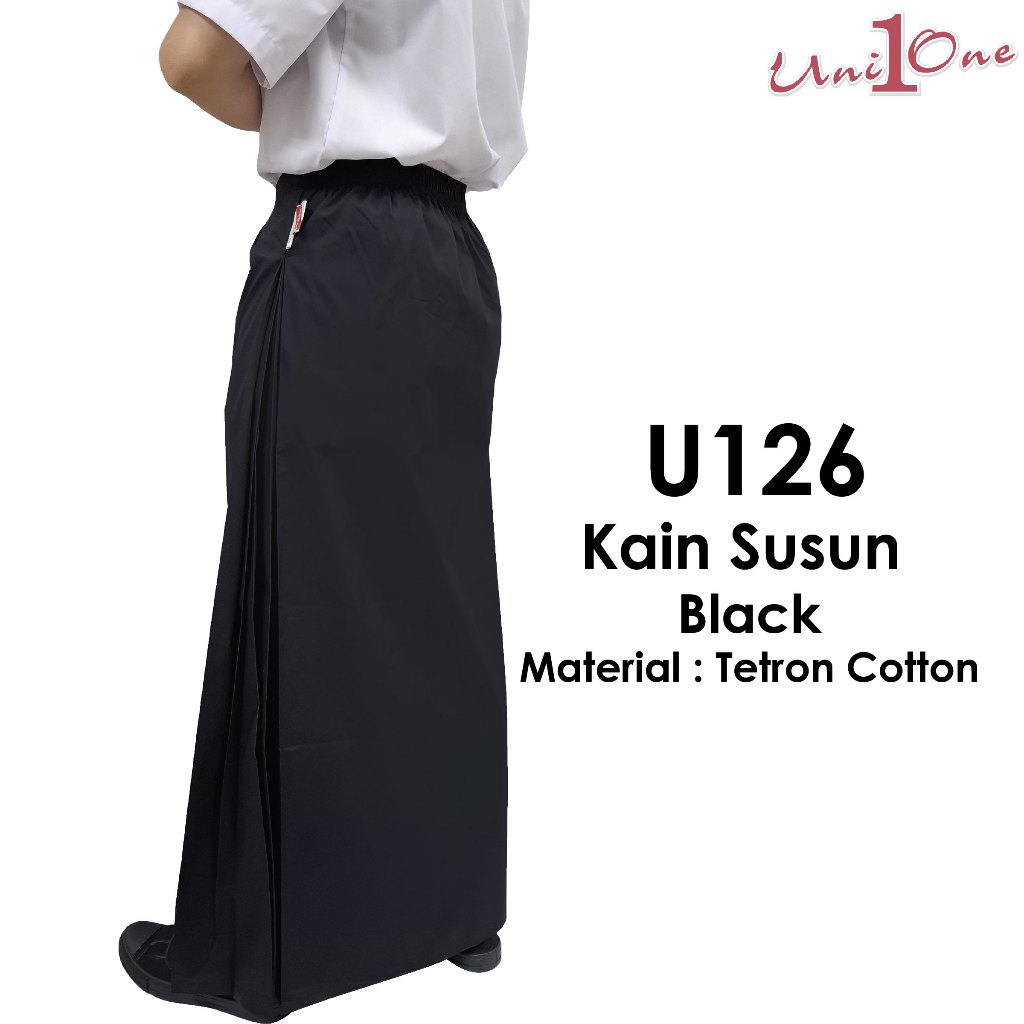Uni1One Cotton Black Kain Susun // Kain Buka Tepi Hitam Cotton // Kain ...