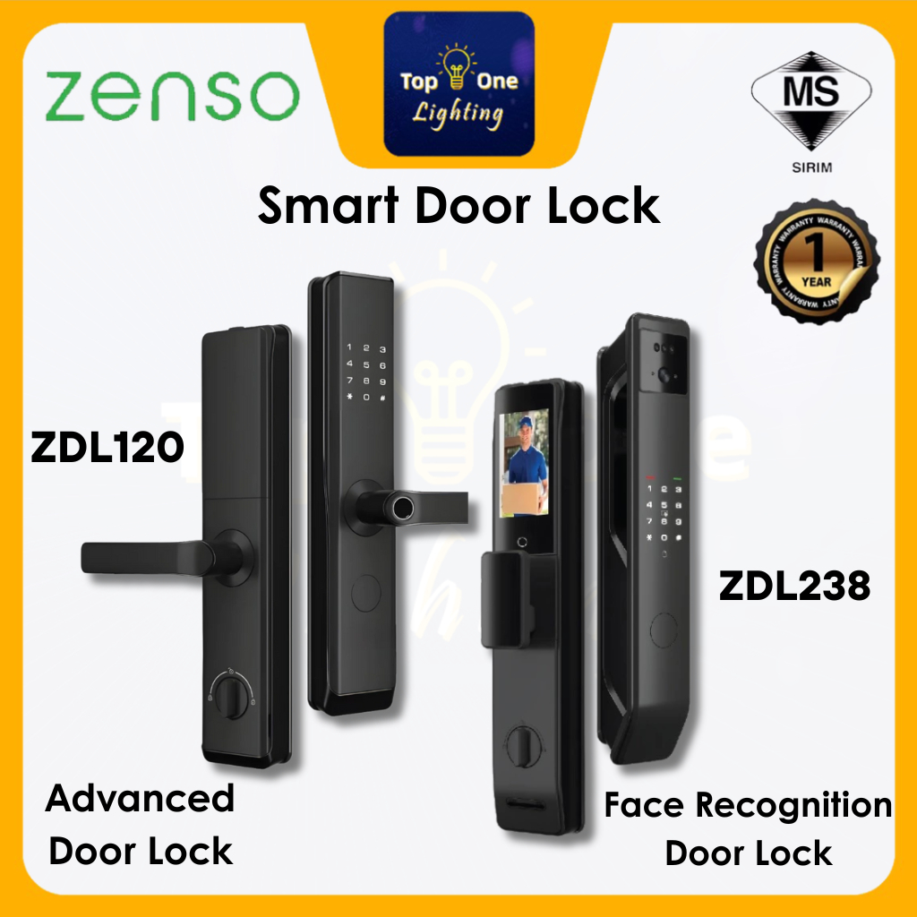 ZENSO Smart Door Lock with Install Smart Digital Lock Doorlock Password ...