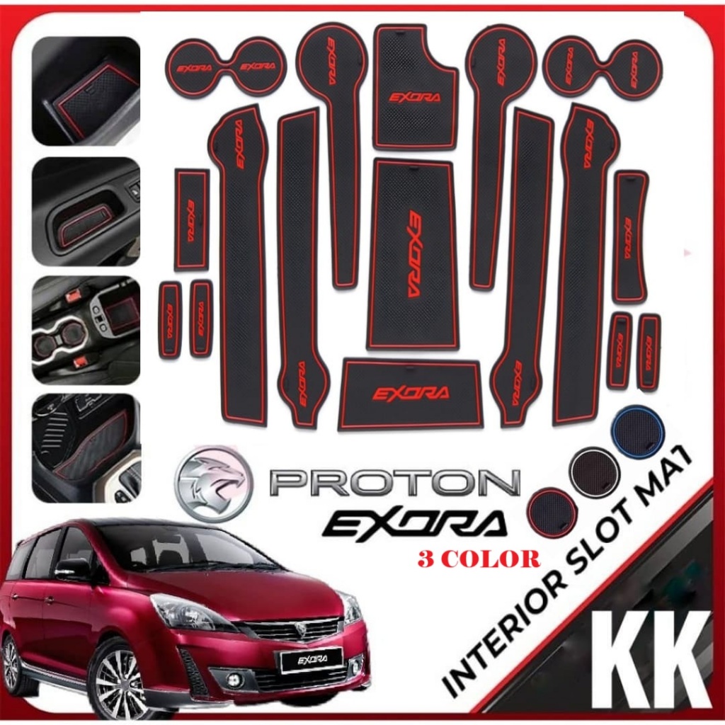 Car Slot Mat Exora Dashboard Anti Slip Dash Mat Console Drink Cup ...