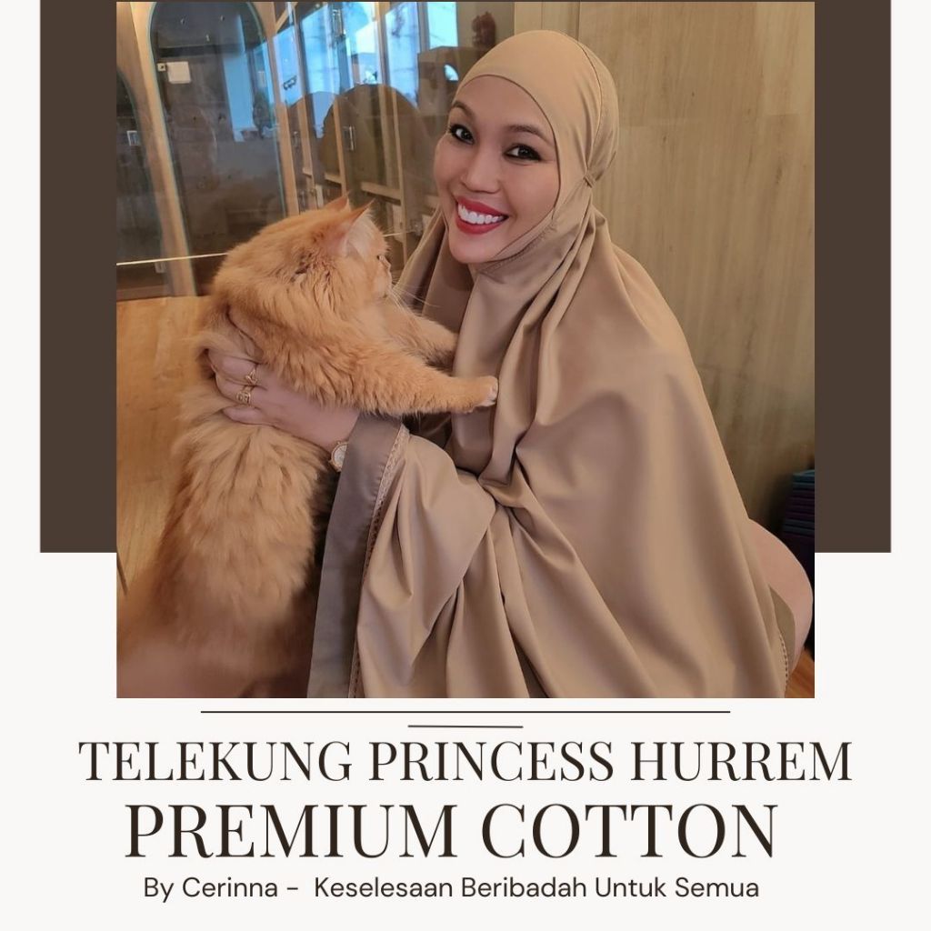 Telekung Princess Hurem By Cerinna - Dengan Kain Cotton Premium! | Shopee Malaysia