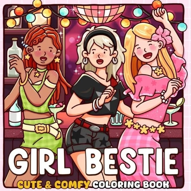 Girl Bestie Digital Coloring Page By Bogiki | Shopee Malaysia