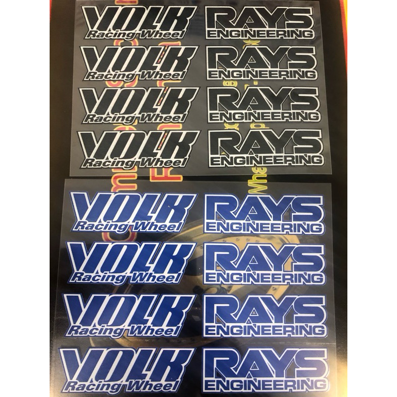 Sticker Rays Volk Racing Te37 Original Quality | Shopee Malaysia