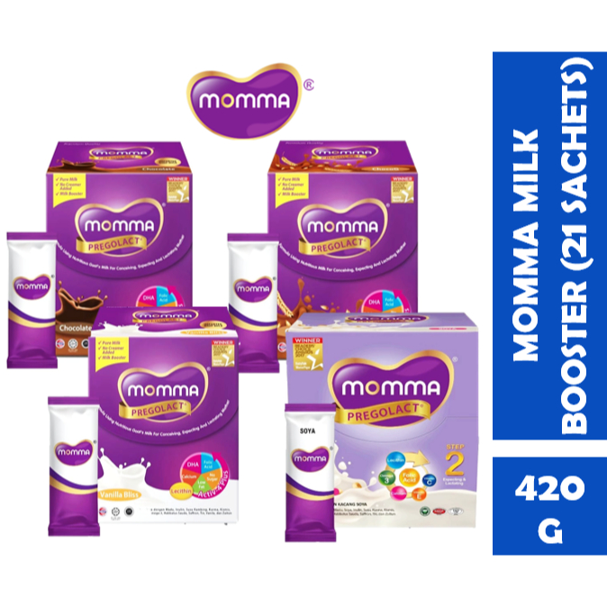 【100% ORIGINAL】MOMMA Milk Booster (Breastfeeding) 420G - Chocolate ...