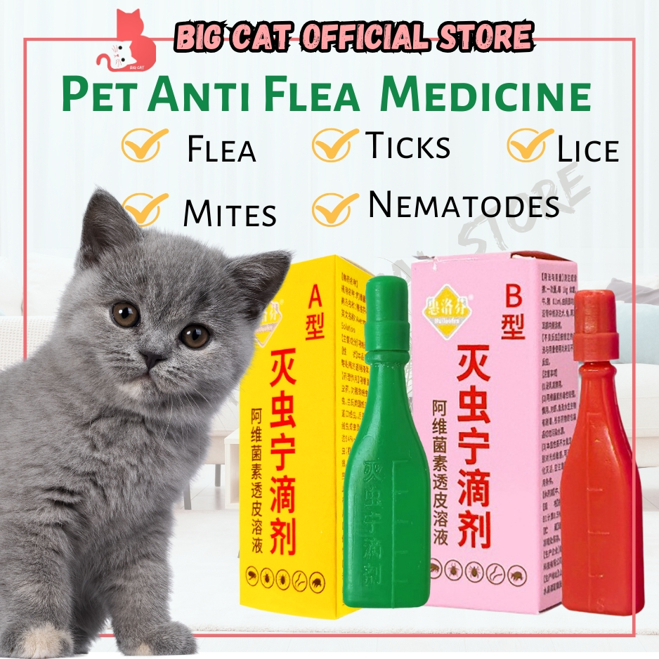 UBAT KUTU KUCING FLEA OUT Clear Spot On Flea Tick Treatment Medicine ...