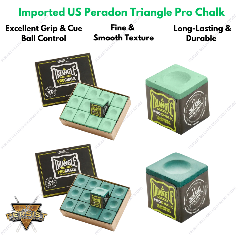 Imported US Peradon Triangle Pro Chalk Snooker Cue Chalk Prochalk ...