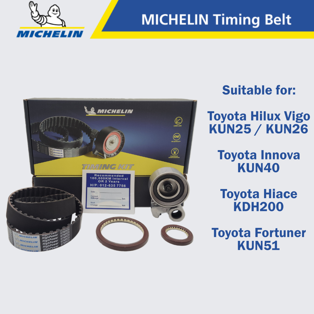 1T97R25 MICHELIN Timing Kit Set - Toyota Hilux Vigo KUN25/ KUN26 ...
