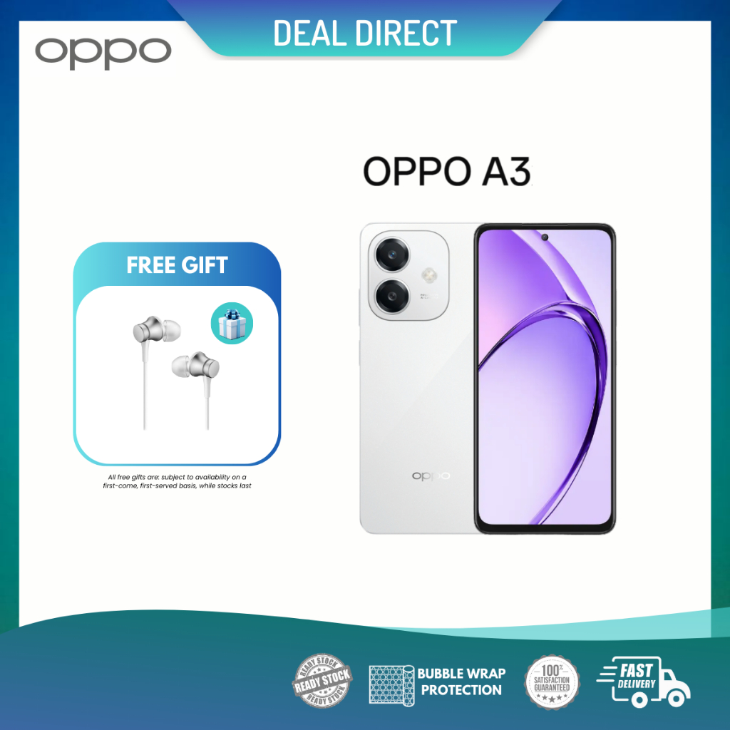 OPPO A3 (8+128GB) OPPO Malaysia Warranty | 300% Ultra Volume | 5100 mAh ...
