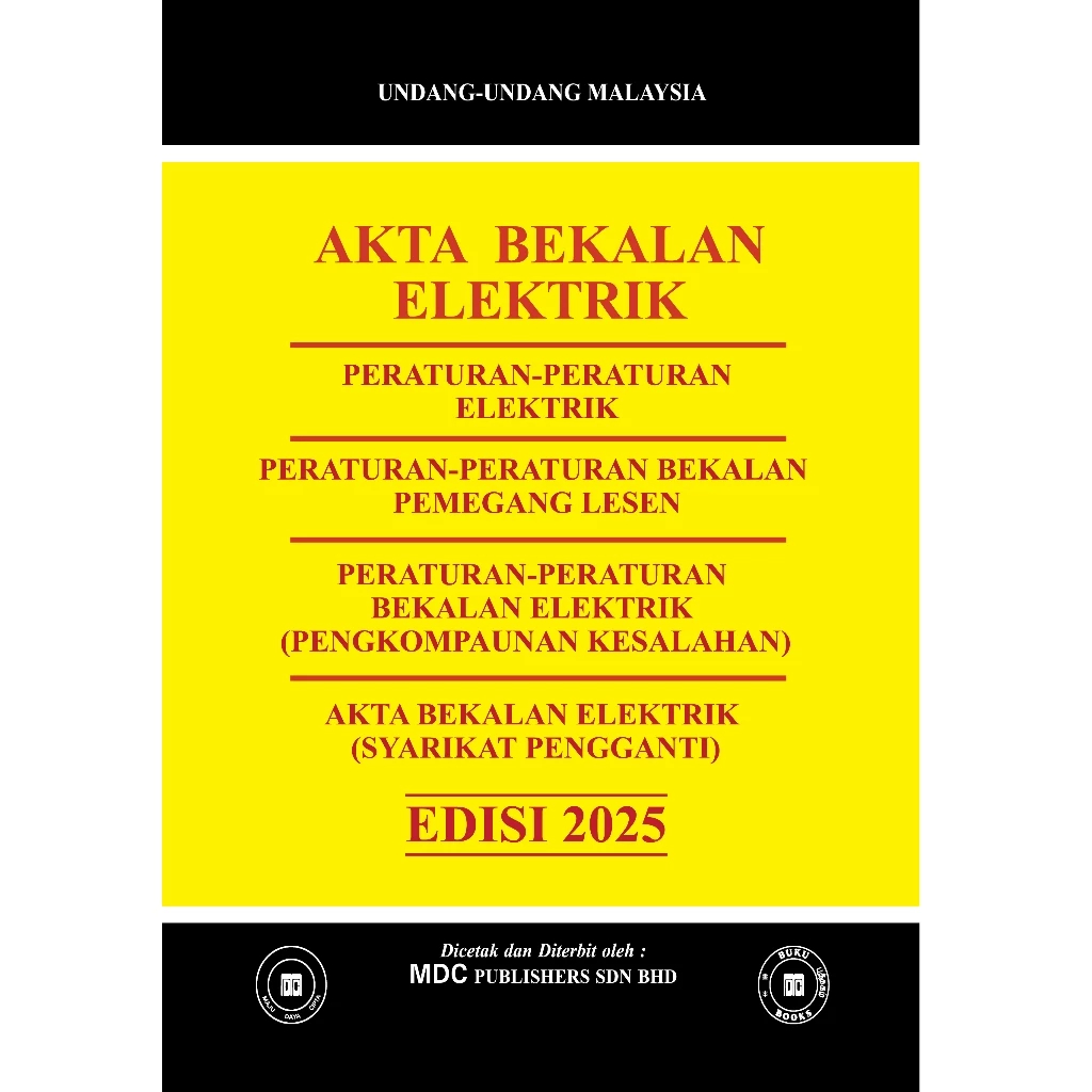 Ready Stock - Edisi 2025 Akta Bekalan Elektrik 1990(Akta 447 ...