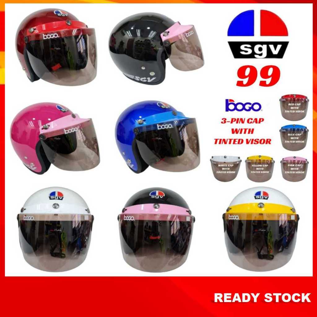 Original SGV99 Helmet Motorcycle 60cm SIRIM SGV 99 With Tinted Visor ...