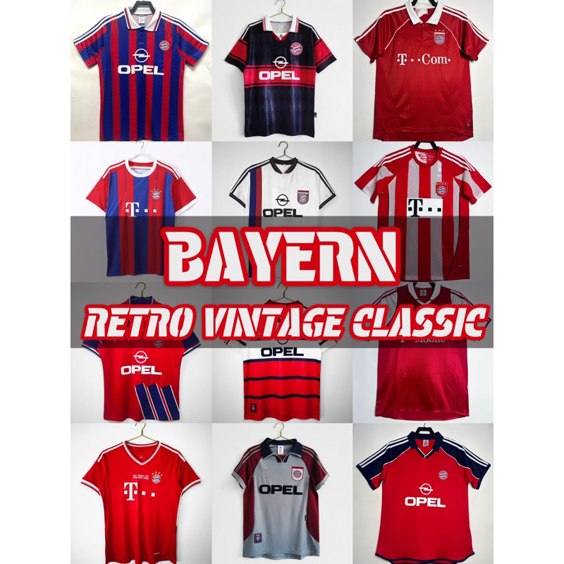 Retro Bayern Jersey Bayern Vintage Jersey Bayern Classic Jersey Bayern ...