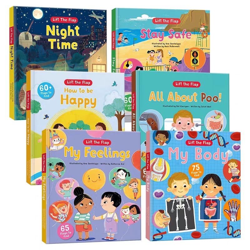 Lift the flap books My feelings My body Night time How to be happy ...