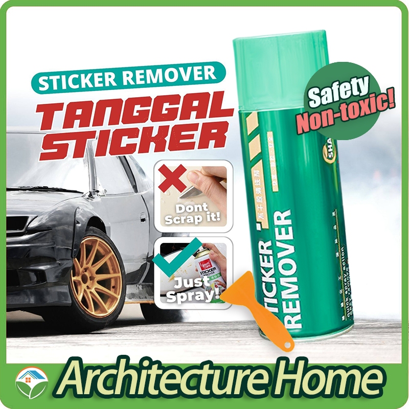 Sticker Remover(450ml)Spray Remove Sticker Double Tape Road tax Spray ...