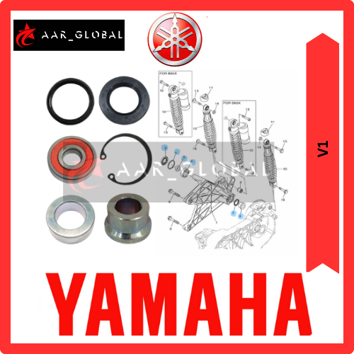 NVX 155 / AEROX V1 / NVX V2 / AEROX V2 REAR / SWING ARM OIL SEAL ...
