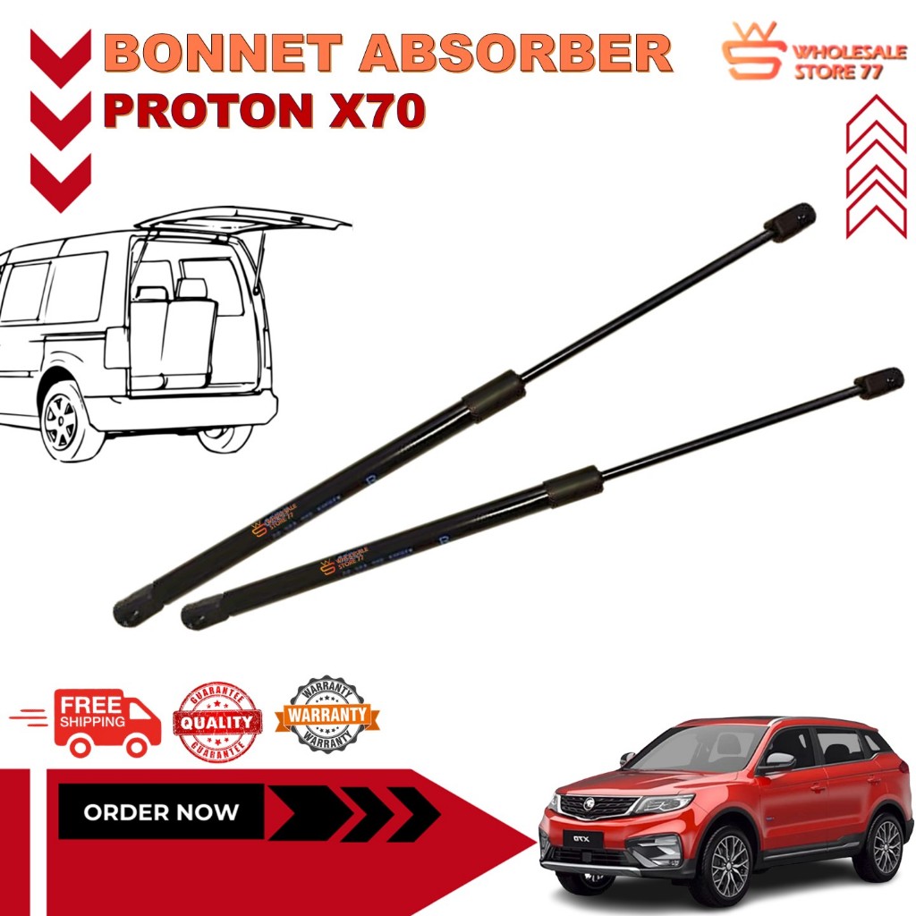 Original GEELY | Proton X70 Rear Bonnet Damper Absorber Boot Left Right ...