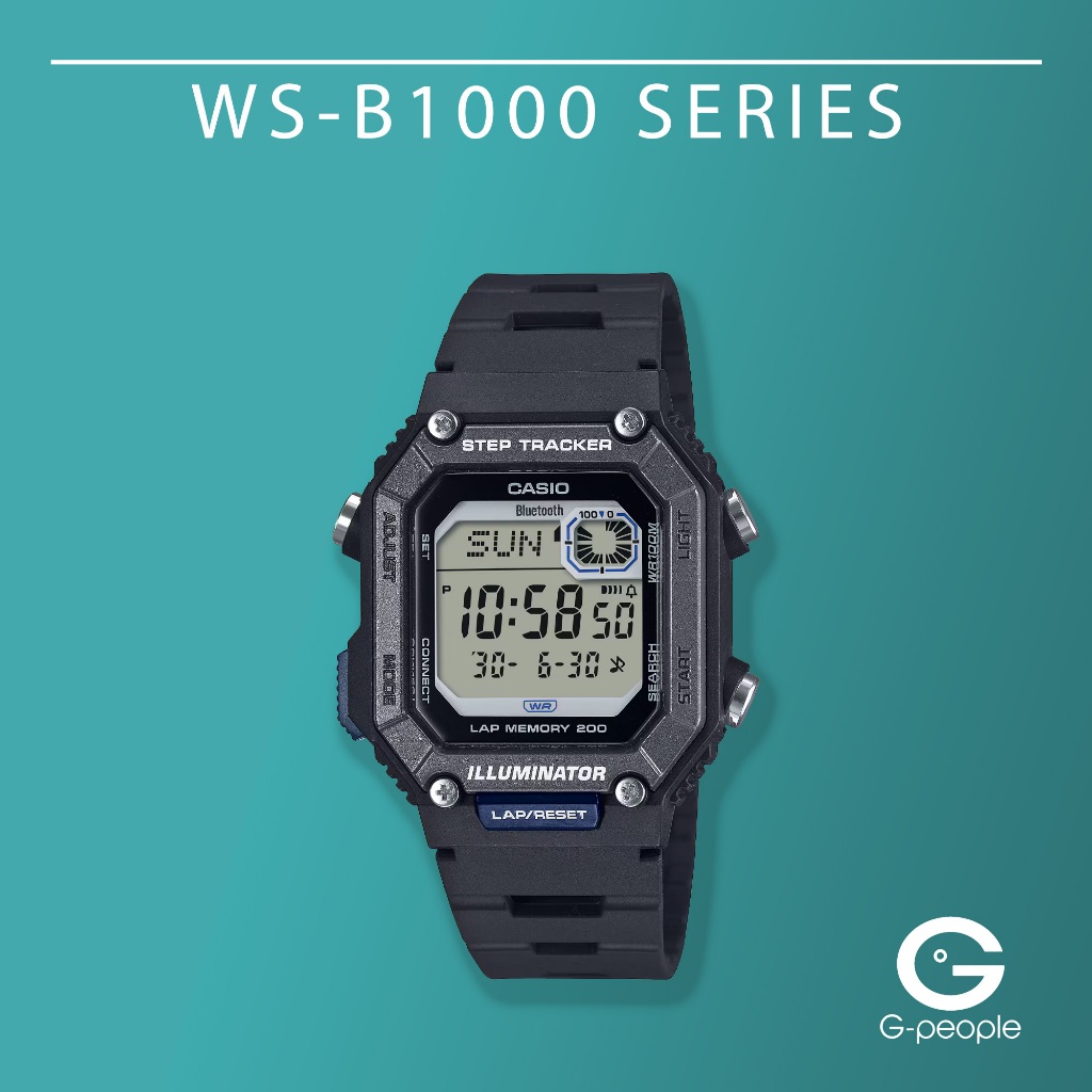 CASIO WS-B1000-1AV / WS-B1000-1A / WS-B1000 DIGITAL BLUETOOTH STEP TRACKER WATCH 100% ORIGINAL ...