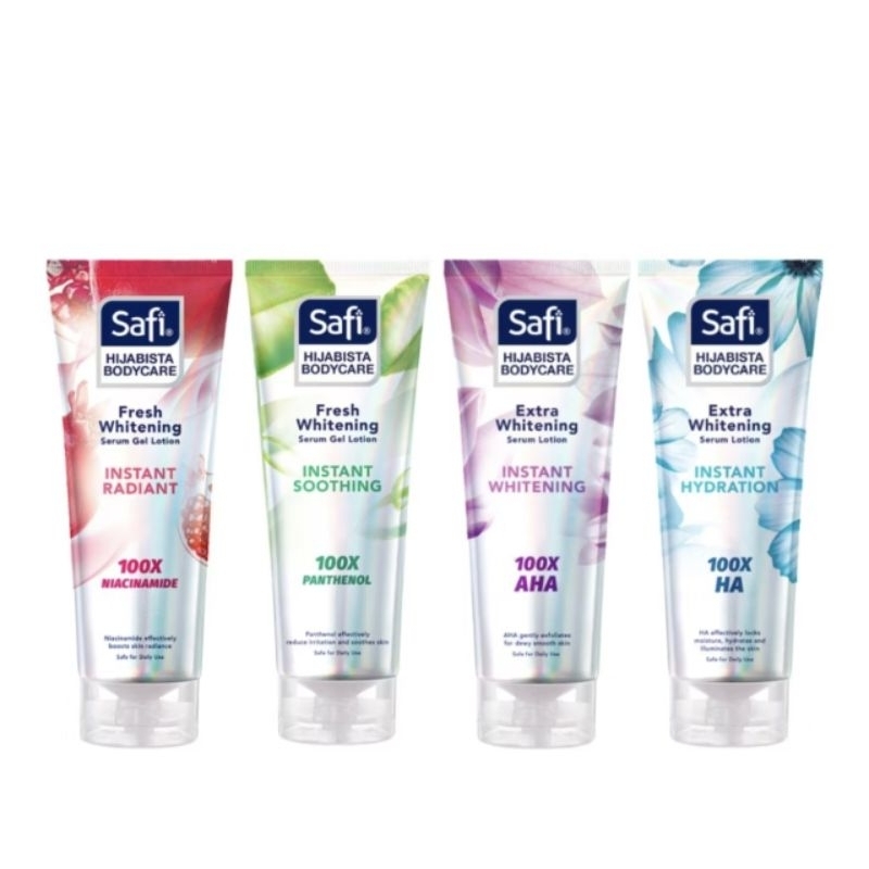 Safi Hijabista Bodycare Aqua Gel Lotion / Serum Lotion 180ml | Shopee ...