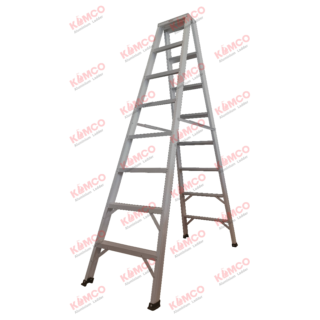 Kamco 8-STEPS A-Frame "DOUBLE" Sided Welded Aluminium Ladder, Tangga ...