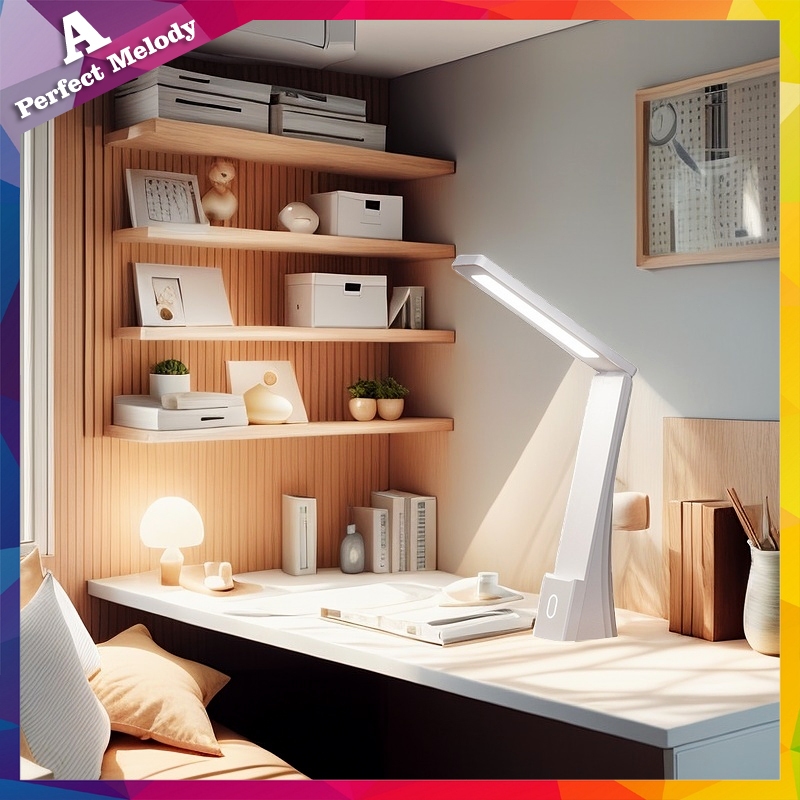 LED Touch Dimming Desk Lamp Study Lamp USB Eye Protection 3 Brightness ...