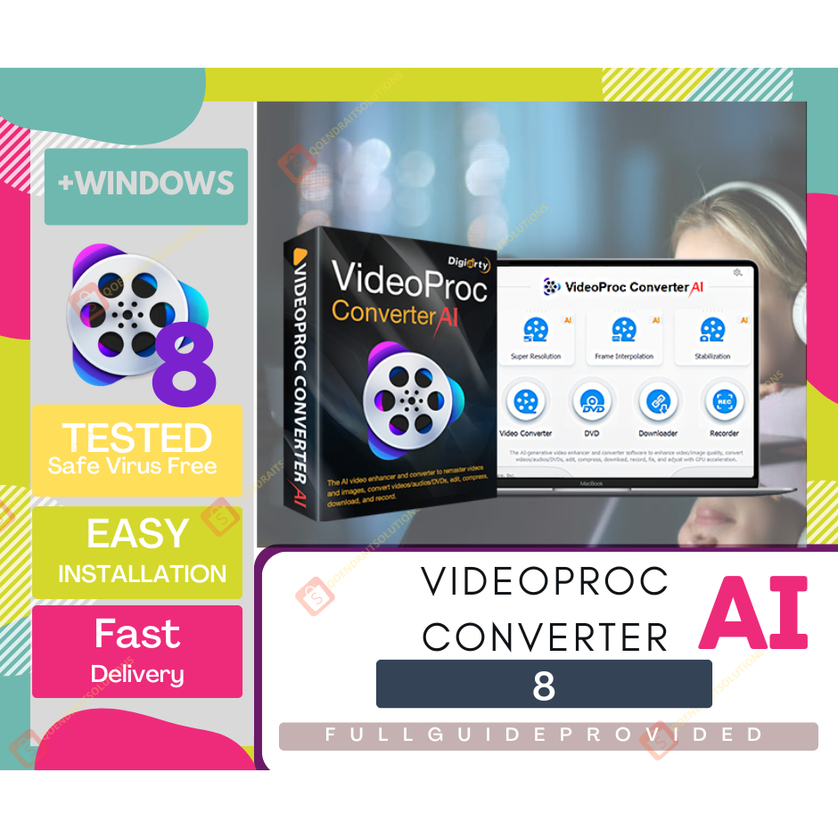VideoProc Converter AI 𝐯𝟖 🔥 Latest 𝟐𝟎𝟐𝟓 l Windows | Full Version | Easy ...