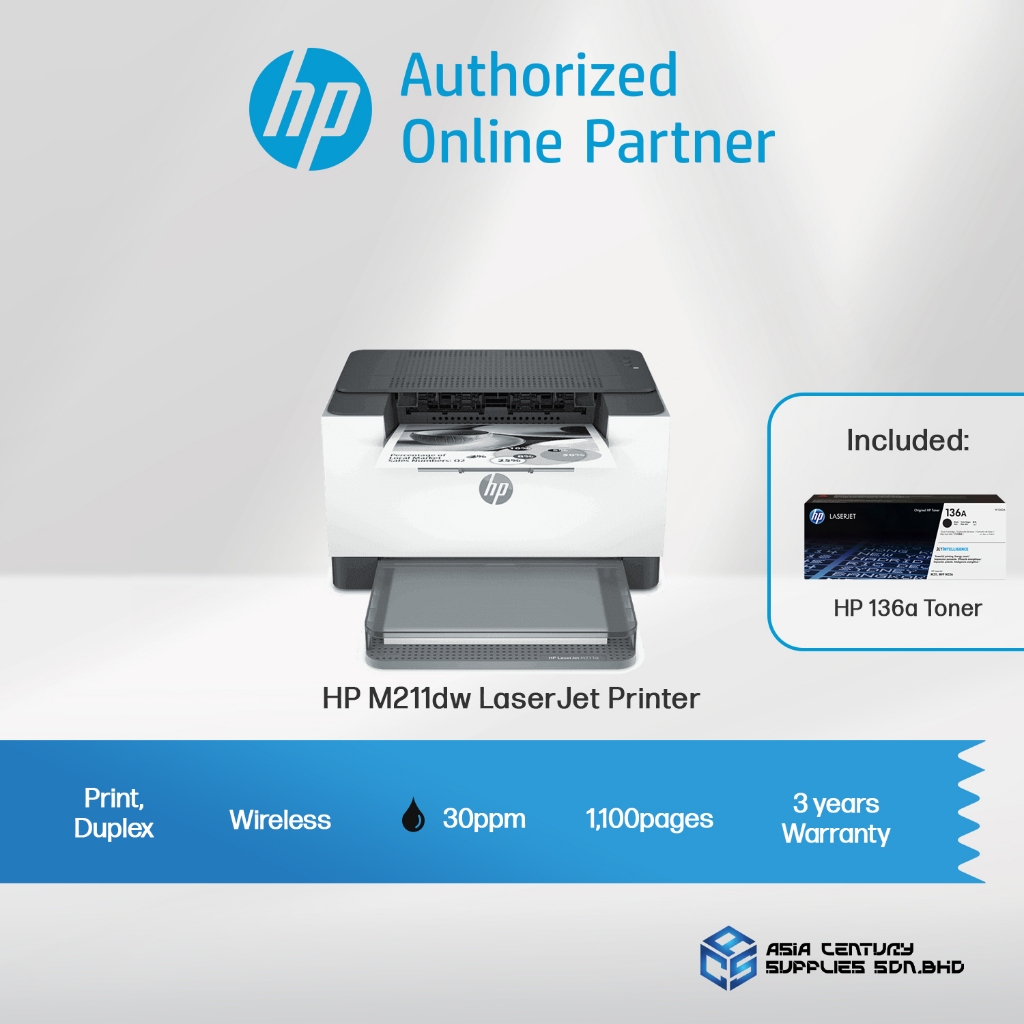 HP Laserjet M211dw Printer - Print, Duplex, Wireless | Shopee Malaysia
