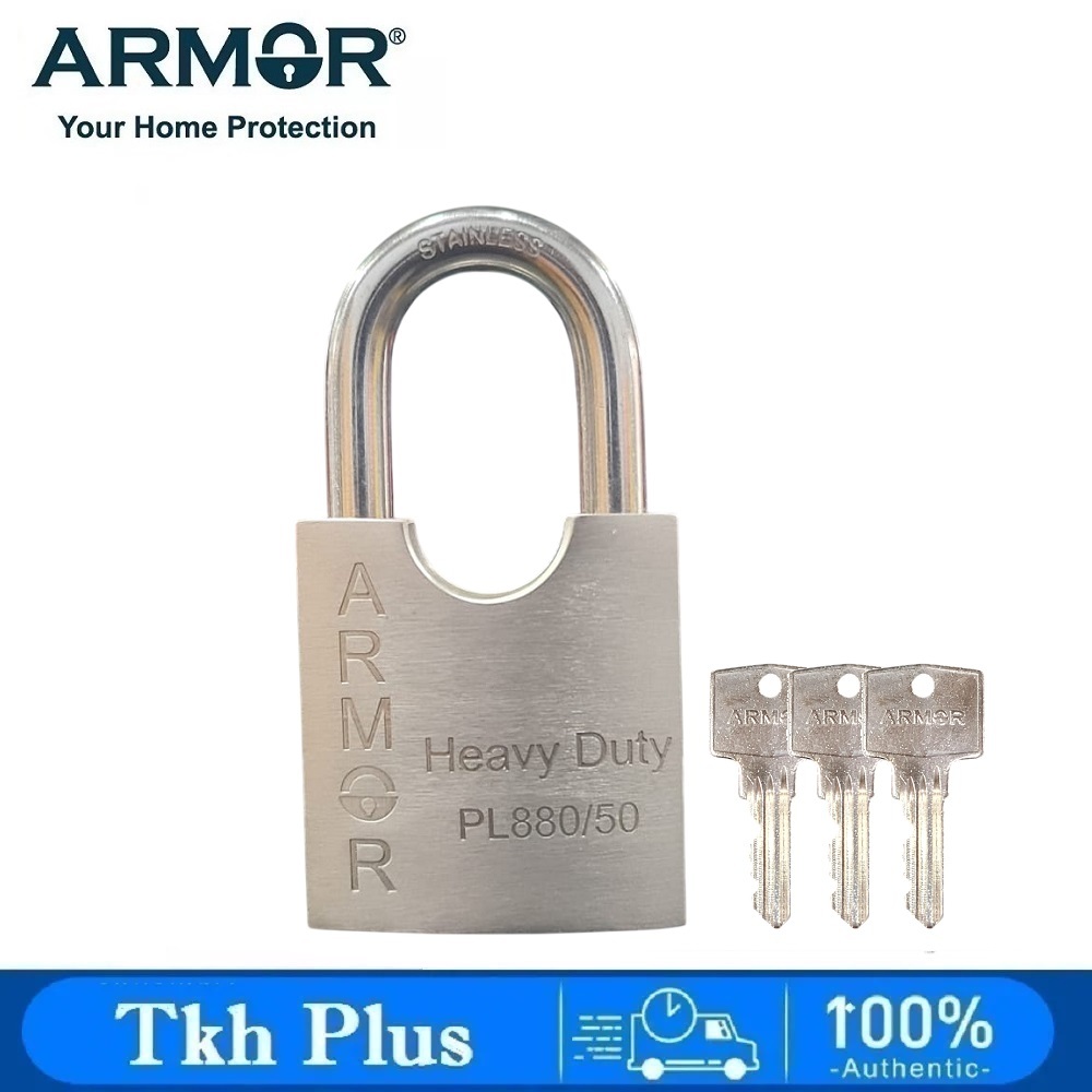 ARMOR APL-880 50MM Heavy Duty 304 Stainless Steel Shackle Solid Brass ...