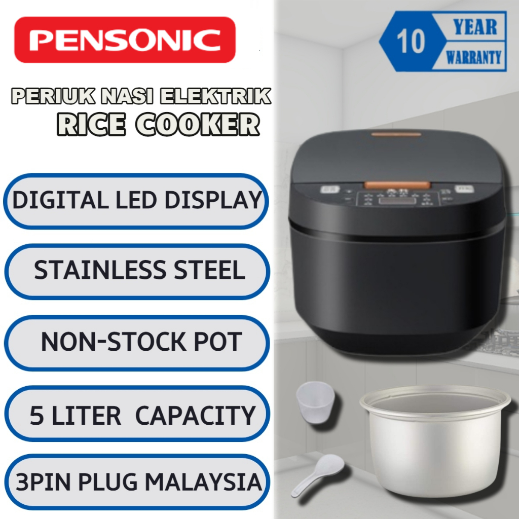 PENSONIC Rice Cooker Rice Cooker Non Stick Pot Periuk Nasi Elektrik ...