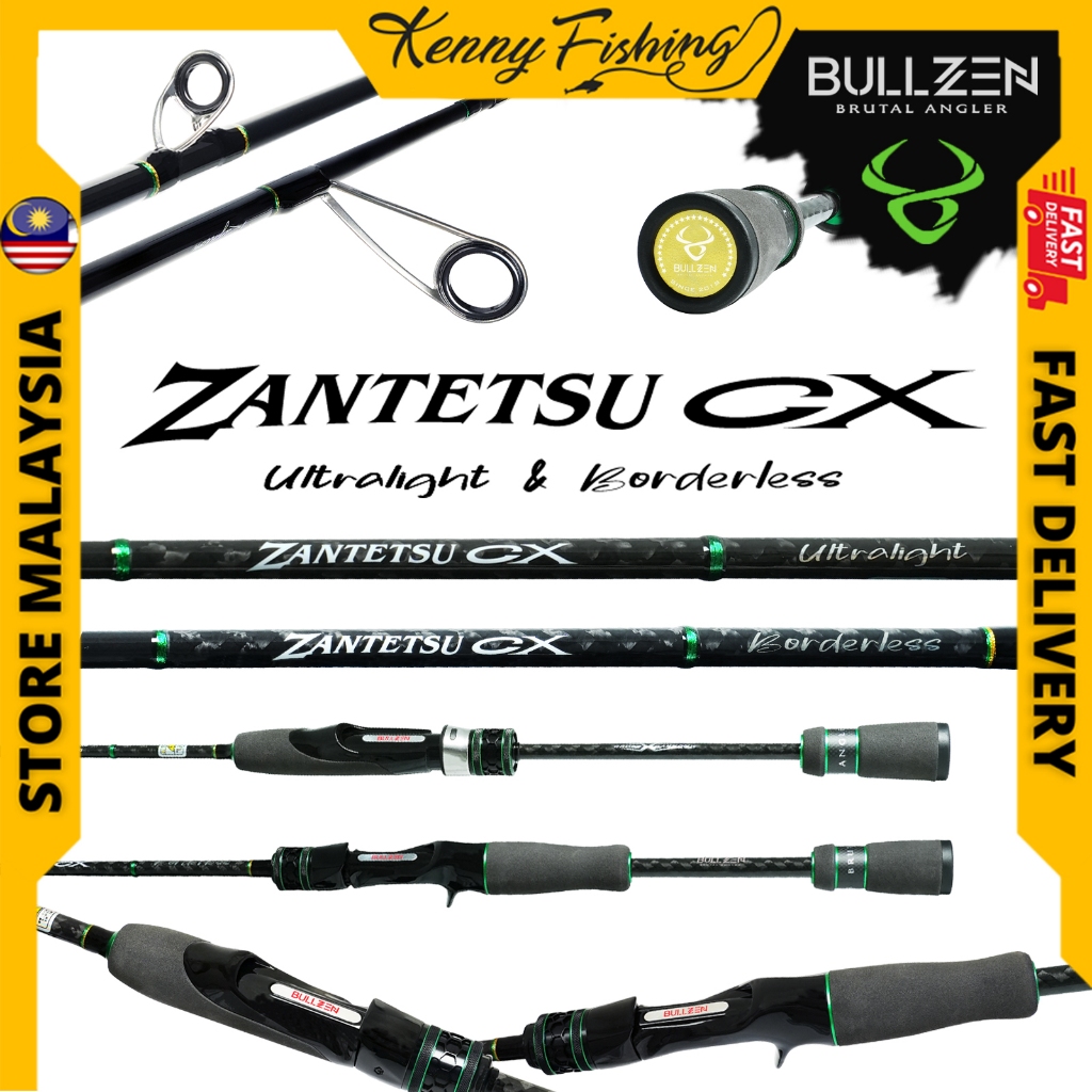 BULLZEN Zantetsu CX Ultralight Borderless Baitcast & Spinning Rod BC ...