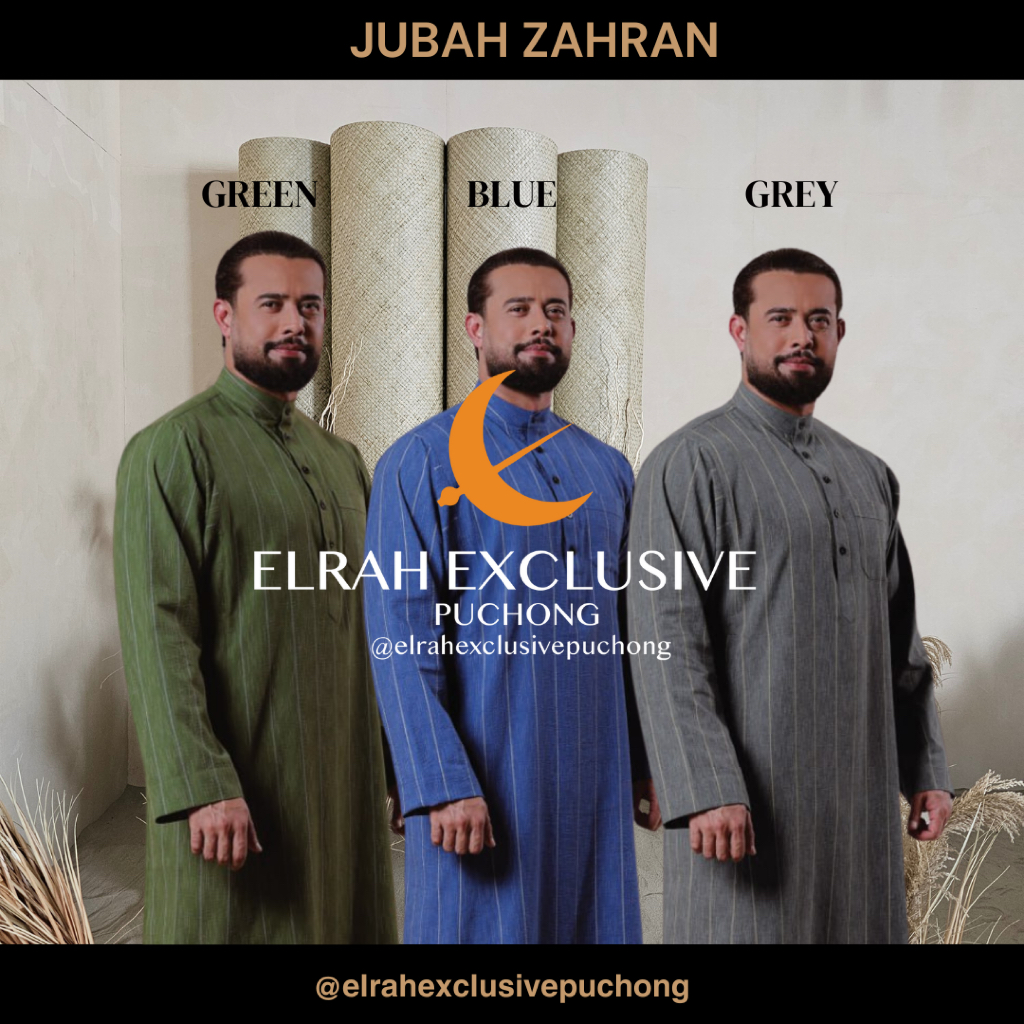 NEW DESIGN JUBAH ZAHRAN BY ELRAH EXCLUSIVE (1) | Shopee Malaysia