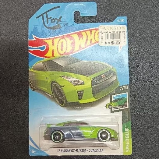 Hot Wheels '17 Nissan GT-R (R35) - Guaczilla TFox | Shopee Malaysia