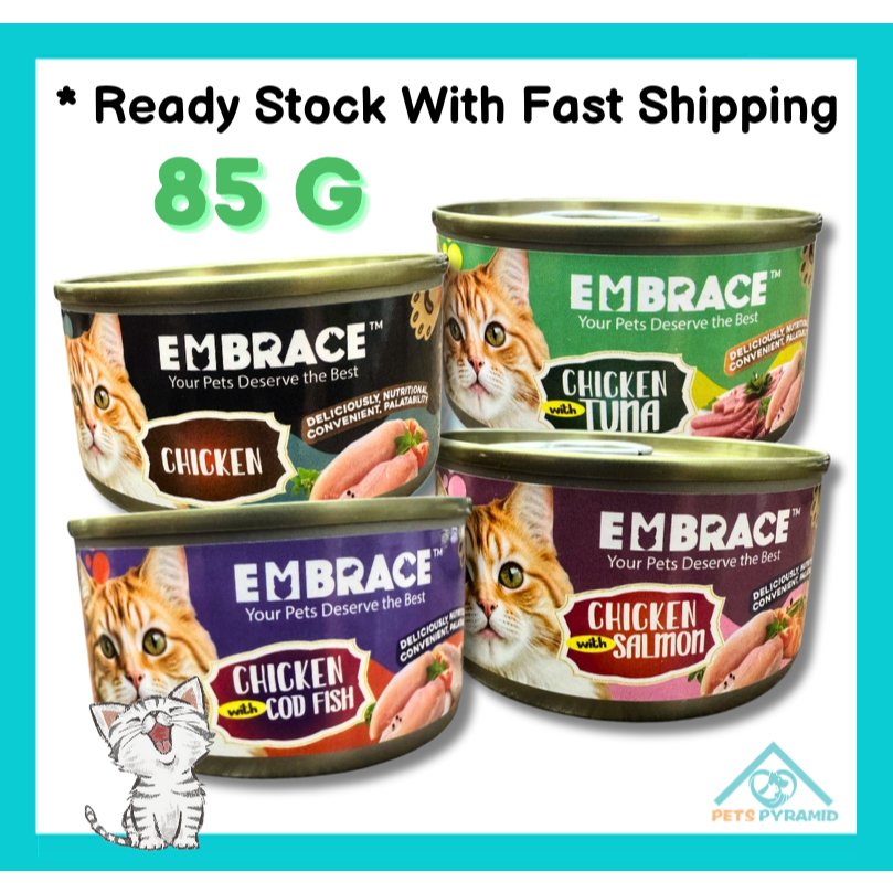 Embrace Cat Canned 85g Wet Food Adult Kitten | Shopee Malaysia