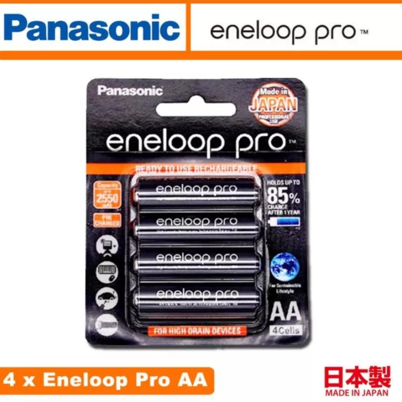 Share: Panasonic eneloop Pro AA & AAA NI-MH rechargeable battery with ...