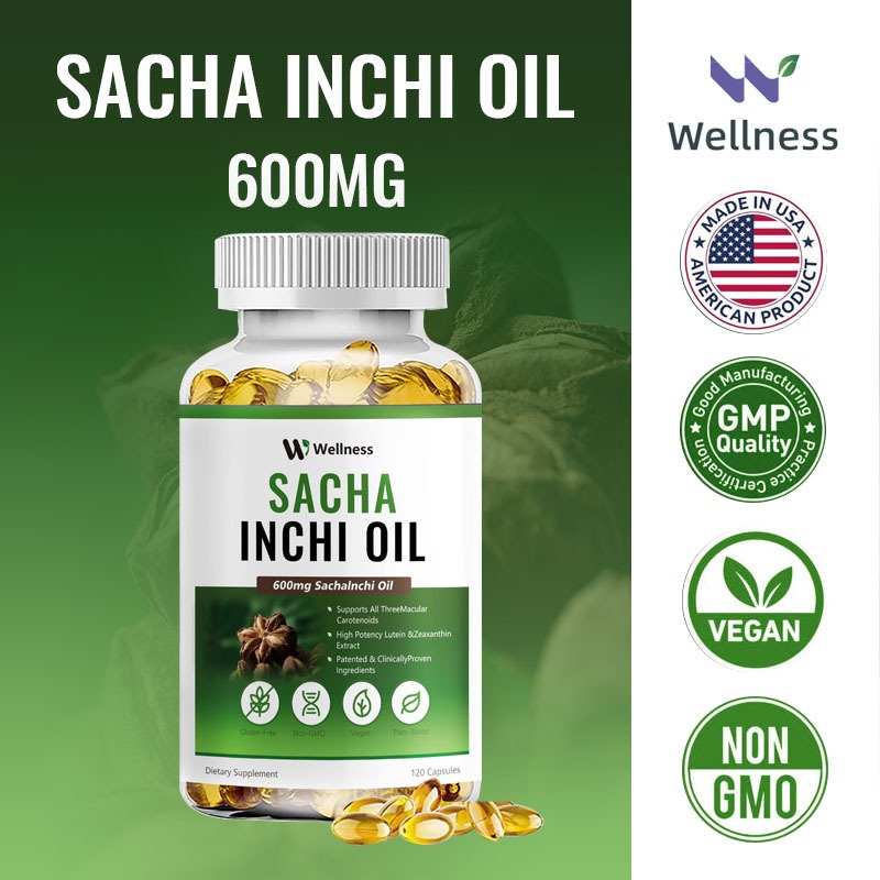 Wellness Sacha Inchi Capsules 600mg Rich Source Of Omega 3, 6 And 9 And ...