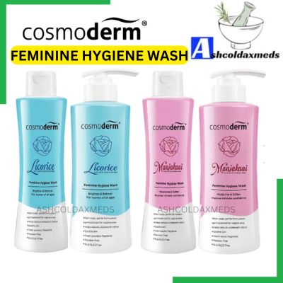 Cosmoderm Feminine Hygiene Wash (Manjakani/Licorice) 150ml/375ml ...