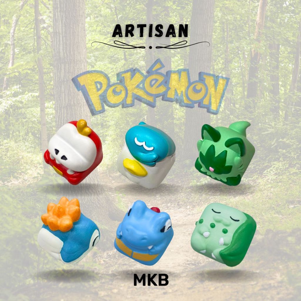 Artisan Hiko Studio Pokemon Keycap for Mechanical Keyboard - Totodile ...