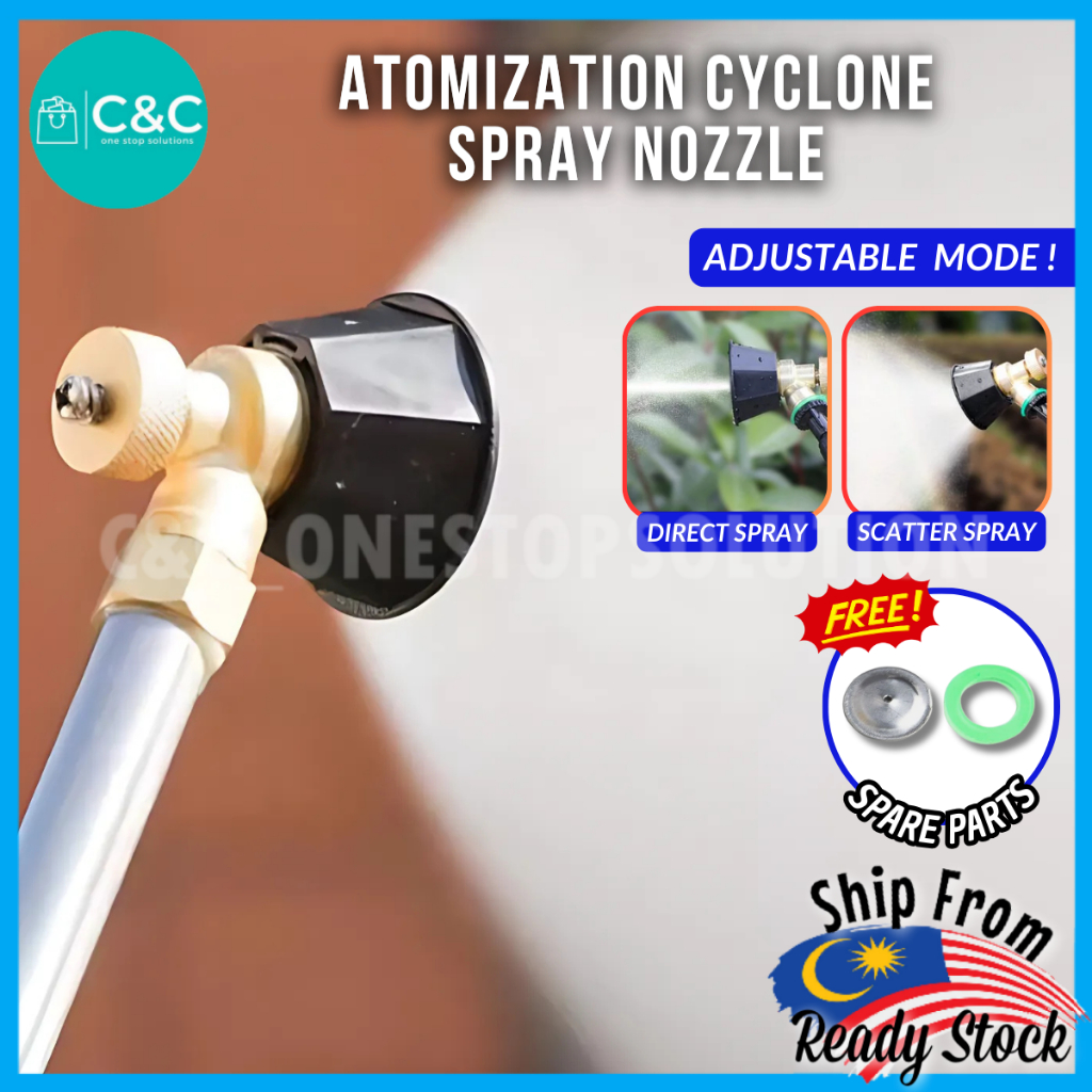 C&C High Pressure Cyclone Nozzle Agricultural Atomization Adjustable ...