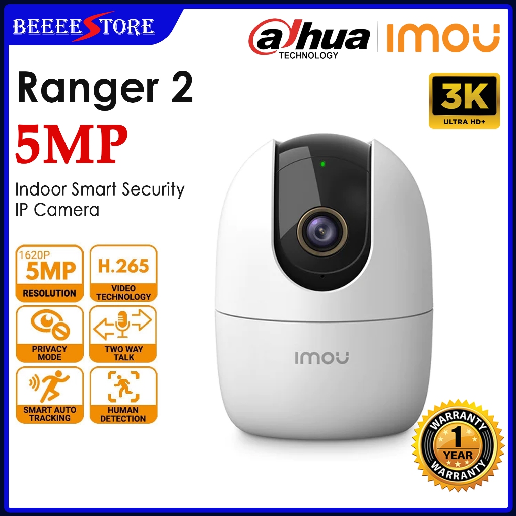 Imou Dahua Ranger 2 2MP/3MP/5MP Wireless IP Camera AI Human Detection & Siren Two Way Talk Pan ...
