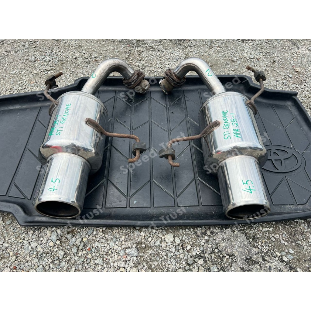 STi Genome Original Used Muffler Mufler Exhaust Ekzos Exzos inlet 2 ...