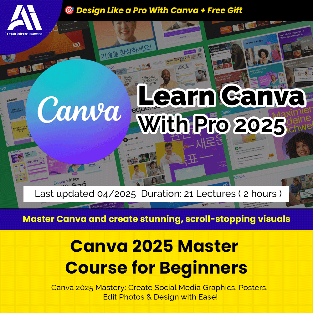 Canva Video Course - Canva 2025 Master Course for Beginners | Learn ...
