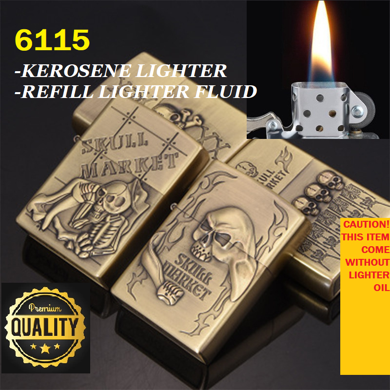 JT02 Soft Flame Kerosene Lighter Kitchenware Refillable Fluid Stone ...