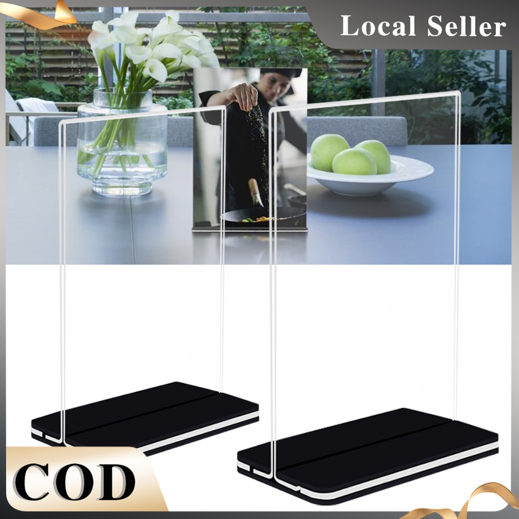 A4 A5 Size Acrylic T-Shape Display Stand Acrylic Cashing Acrylic Menu ...