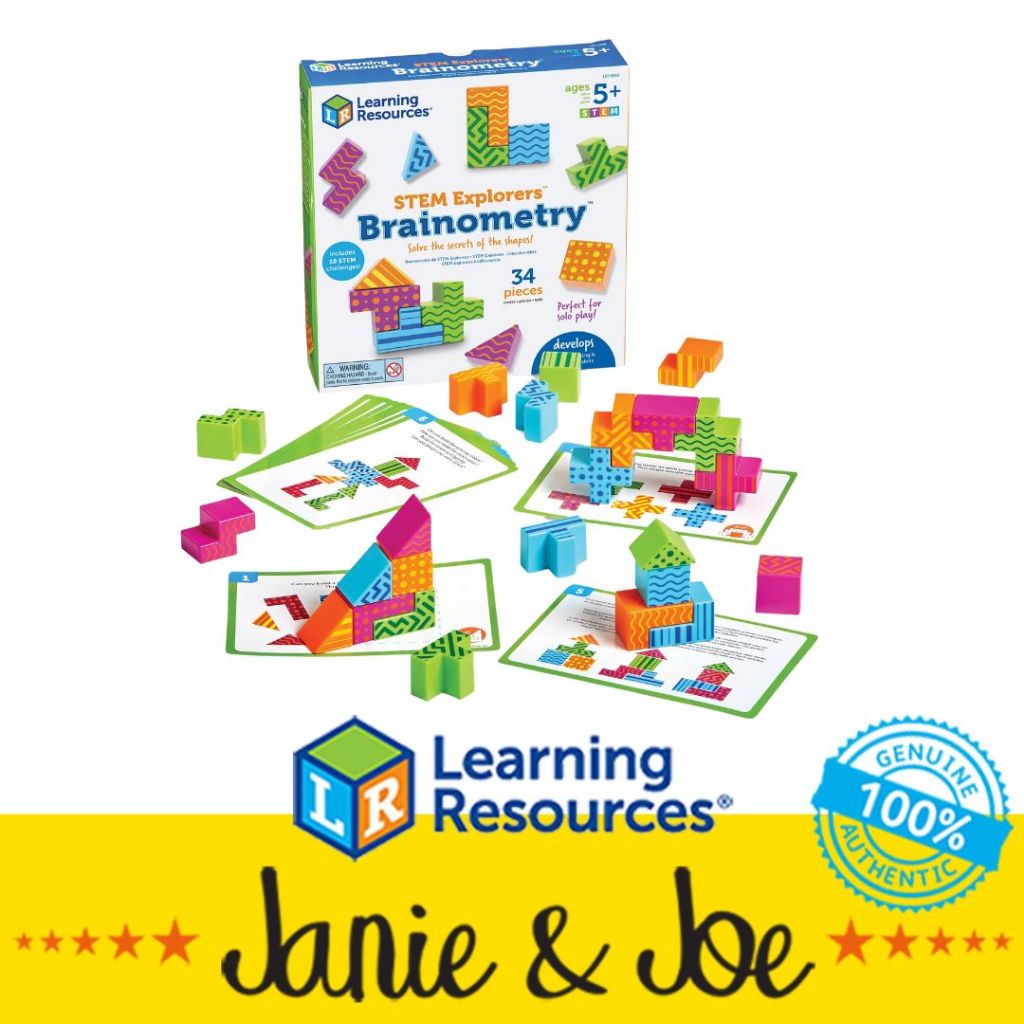 Learning Resources STEM Explorers Brainometry- Age 5+, STEM, Fine Motor, Shapes | Shopee Malaysia