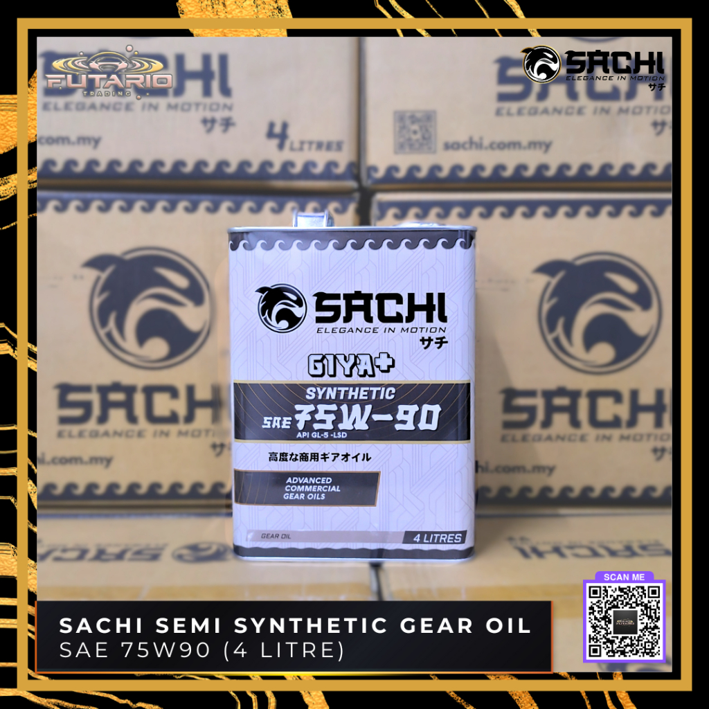 SACHI LUBE Gear Oil - 75w90 (4 Liters) – MTM LSD Synthetic Gear Oil ...